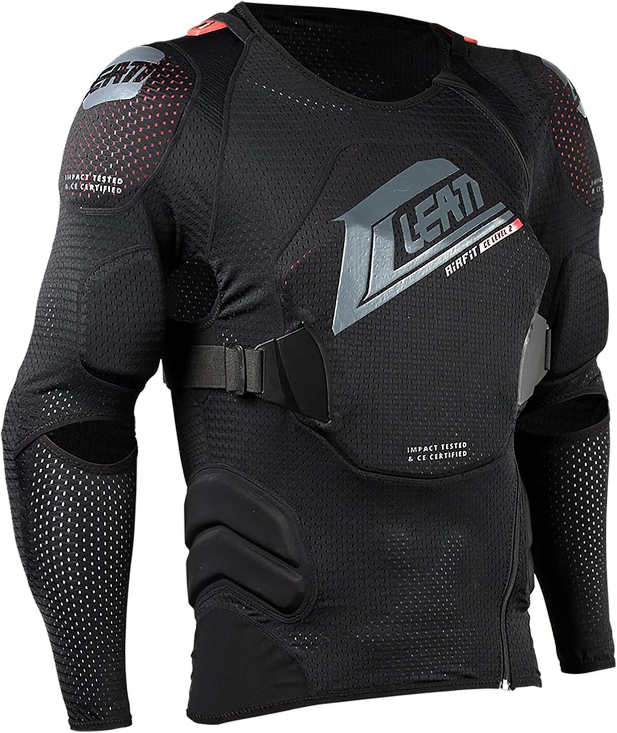 Test de la veste de protection homme Leatt 5018101212 noire taille L-XL