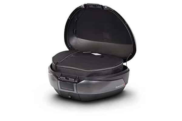 Test du top case SHAD SH48 grey carbon avec dossier